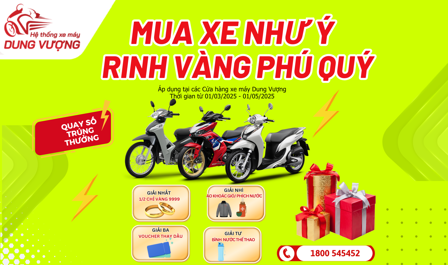 mua xe như ý - Rinh vàng phú quý